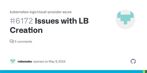 Issues With Lb Creation · Issue 6172 · Kubernetes Sigscloud Provider Azure · Github