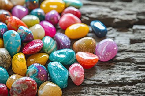 Candy Stones Pile On Wood Texture Background Stock Image Image Of Nuts Colorful 315006873