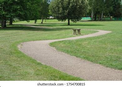 Winding Path Through Peaceful Green Garden Stock Photo Shutterstock
