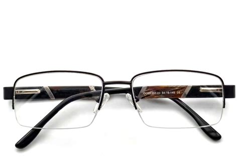 Semi Rimless Black Metal Glasses Bs2012 0440 Hk