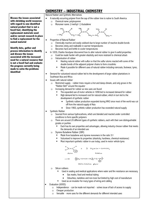 Hsc Chemistry Industrial Chemistry Warning Tt Undefined Function 32 Discuss The Issues