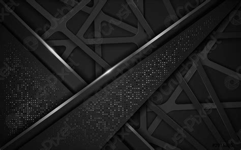 Modern Abstract Dark Background With Random Lines Shape Graphic Design Stock Vector