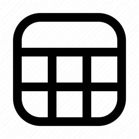 Filter Views Table Column Row Border Icon Download On Iconfinder