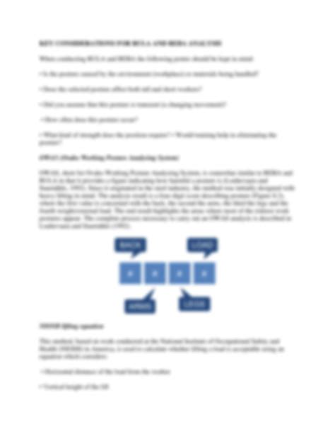SOLUTION Ergonomics Risk Assessment Converted Studypool