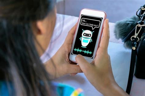 Premium Photo Online Chatbot Answering Robot Assistant On Site