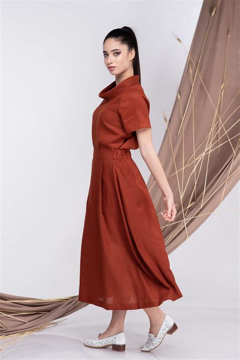 Linen Set Skirt And Top Allseams