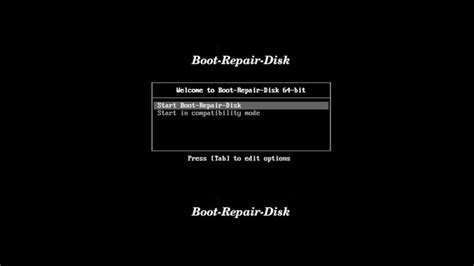 using boot repair disk to fix grub issues