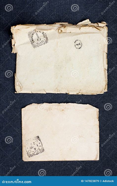Sobre Y Postal Viejos Con El Sello Aislado Coleccionables Del Vintage