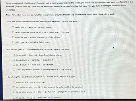 Solved During The Course Of Validating The Information On