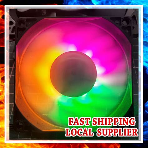 Mm Cm RGB Cooling Case Led Fan Ice Blue White Red Green Blue Rainbow Pink