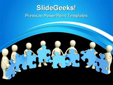 Puzzle Team People PowerPoint Themes And PowerPoint Slides 0511