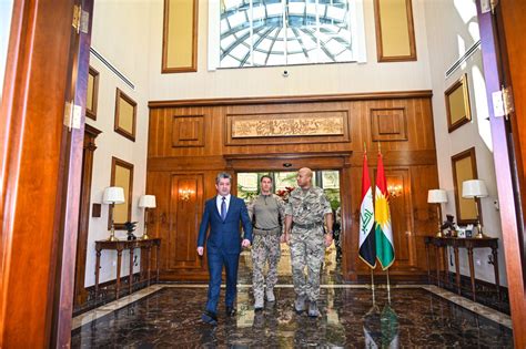 سەرۆکى حکومەت پێشوازی لە جێگری فەرماندەی گشتیی هێزەکانی هاوپەیمانان لە عێراق و سووریا دەکات