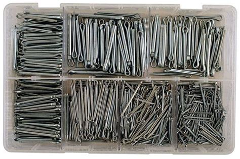 Connect 31875 1000 Piece Assorted Split Pins Small Sizes Box