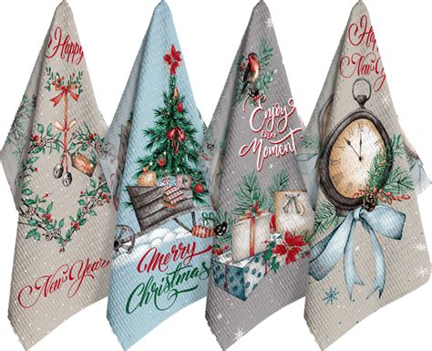 Набір 4 вафельні рушники Lelit для кухні 34х60 см Новий рік Le2000000296944 купити онлайн на