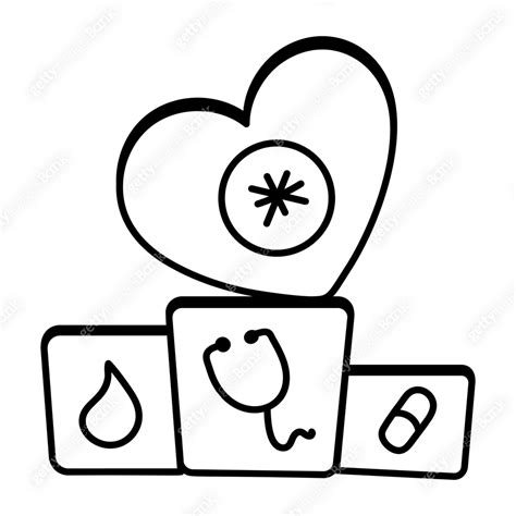 Health Coverage Icon In Drawing Style 이미지 2183435721 일러스트 무료 일러스트 게티이미지뱅크