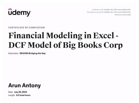 Arun Antony On Linkedin Financialmodelling Excelskills Udemycourse
