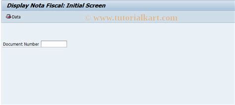 J B SAP Tcode Display Nota Fiscal