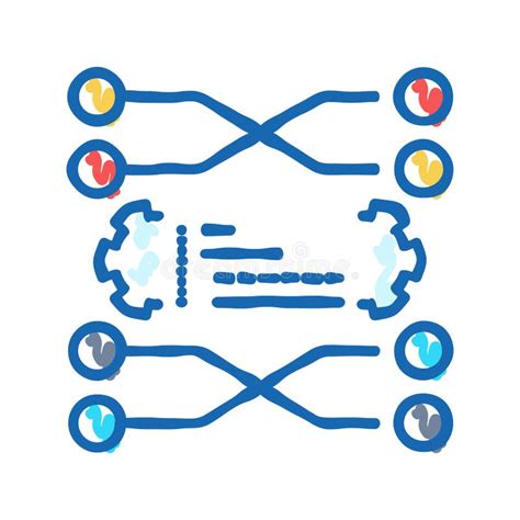 Sorting Algorithm Icon Doodle Illustration Stock Vector Illustration