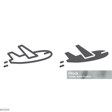 비행기 비행 라인 및 문자 모양 아이콘 여행 및 관광 평면 기호 벡터 그래픽 흰색 배경 Eps 10에 선형 패턴 비행기에 대한 스톡 벡터 아트 및 기타 이미지 Istock