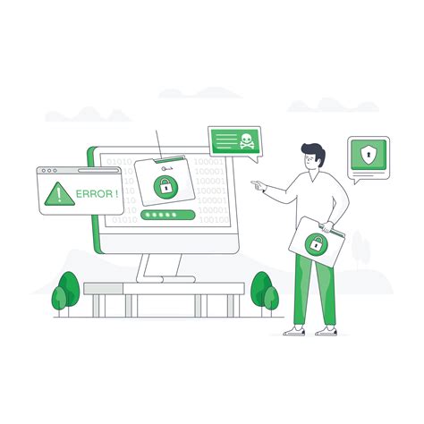 A Skillfully Crafted Flat Illustration Of Data Hacking Vector Art At Vecteezy