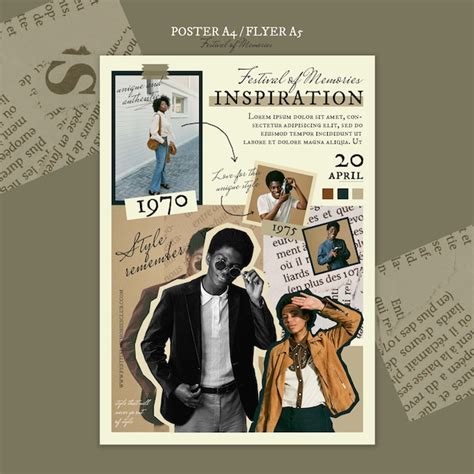 추억의 축제 포스터 템플릿 무료 Psd 파일