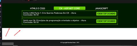 Ajuda Com Footer Da Página De Desafio Html5 E Css3 Parte 4 Avançando No Css Alura Cursos