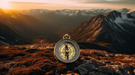 Premium Photo A Photo Of A Compass Mountain Range Backdrop