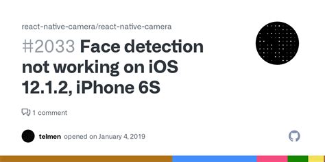 Face Detection Not Working On Ios 1212 Iphone 6s · Issue 2033