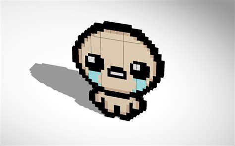 3d Design The Binding Of Isaac Isaac Pixel Art Tinkercad