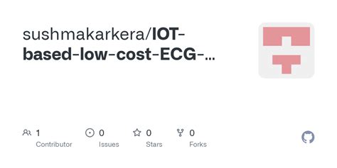GitHub Sushmakarkera IOT Based Low Cost ECG And Heart Monitoring System