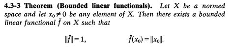 Solved 4 3 3 Theorem Bounded Linear Functionals Let X Be