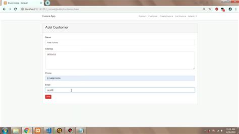 tutorial menggunakan invoice app laravel youtube