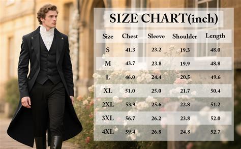 Mofovely Mens Pirate Coat Steampunk Jacket Tailcoat