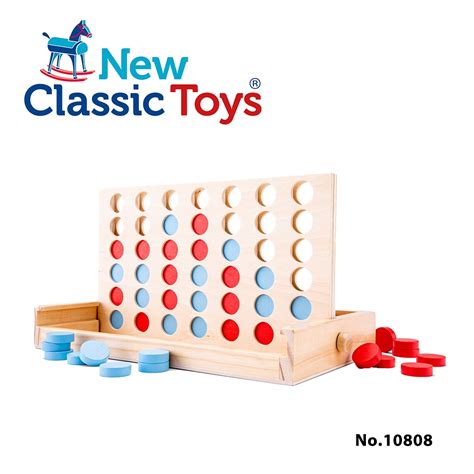 荷蘭New Classic Toys 木製經典四子棋 四連棋遊戲 10808 益智玩具 兒童玩具 木製玩具 教具玩具