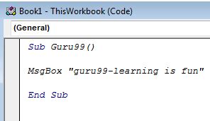 Cách tạo Visual Basic for Applications VBA trong Excel