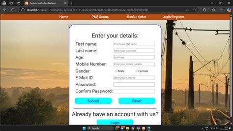 Railway Reservation System Using Php And Mysql
