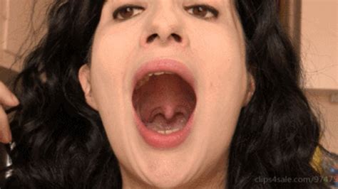 Mouth Tour Inside My Mouth Teeth Uvula Tonsils HD Miss M Dirty World Clips4sale