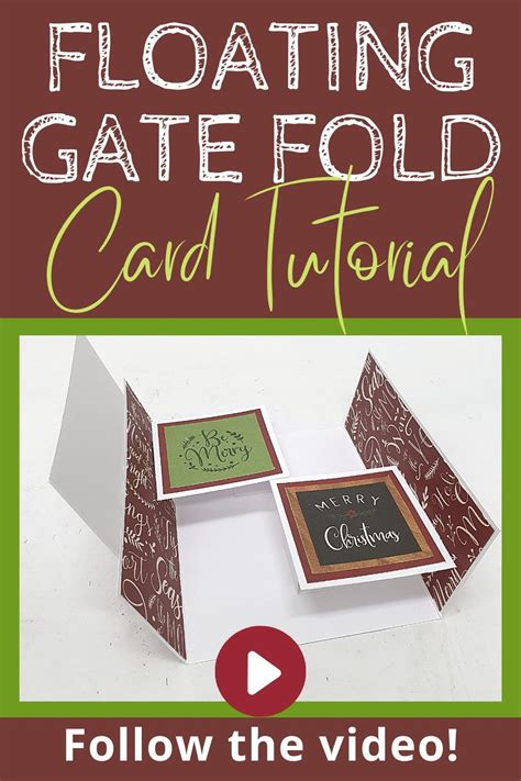 Floating Gate Fold Card Tutorial Fancy Fold Card Tutorials Fun Fold Cards Gatefold Cards
