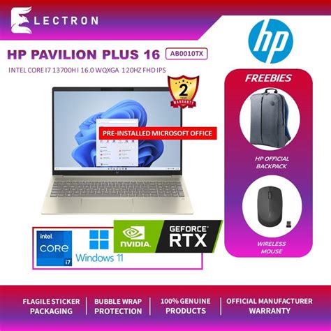 Hp Pavilion Plus Ab Tx K Laptop Warm Gold I H Gb Tb Ssd Rtx Gb