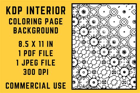 Kdp Interior Coloring Page Background 07 Graphic By Funkyday · Creative