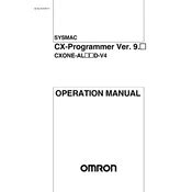 Omron SYSMAC CX Programmer User Manual PDF Manualsnet
