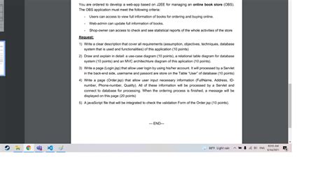 Solved You Are Ordered To Develop A Web App Based On J2ee