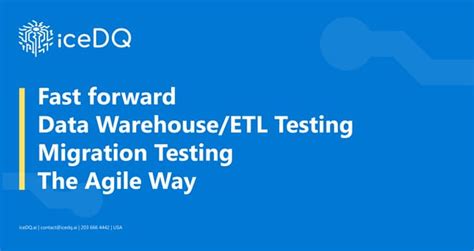Automate Etl Testing Data Warehouse And Migration Testing The Agile Way Icedq Ppt