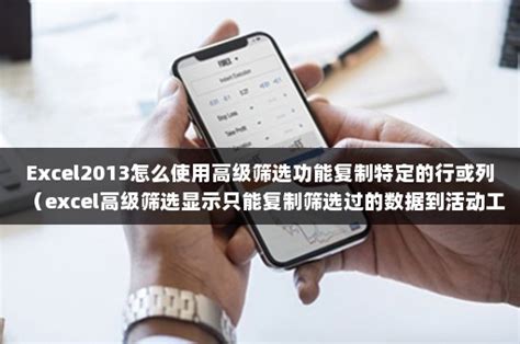 Excel2013怎么使用高级筛选功能复制特定的行或列（excel高级筛选显示只能复制筛选过的数据到活动工作表） 伙伴云