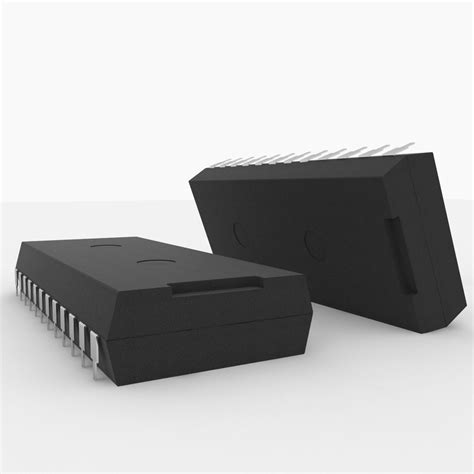 컴퓨터 칩 3d 모델 9 3ds Max Dxf Fbx Obj Unknown Free3d