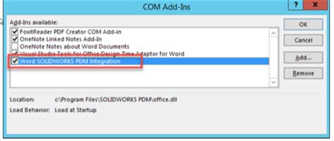 How To Install And Register The Solidworks Pdm Microsoft Office Add In Manually Central Innovation