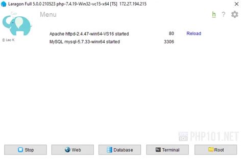Deploy A Webserver With Laragon On Windows For Php Development Php 101