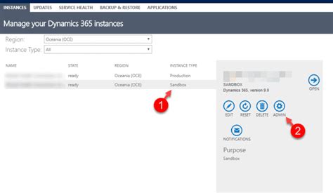 Microsoft Dynamics 365 Sandbox And Admin Mode