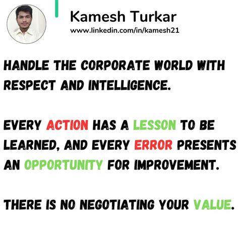 Kamesh Turkar On Linkedin 👔 Navigating Corporate Life Insights 👔 🤝 You Dont Have Friends