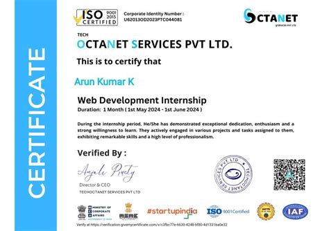 How I Transformed My Coding Career At Octanet Arun Kumar K Posted On The Topic Linkedin